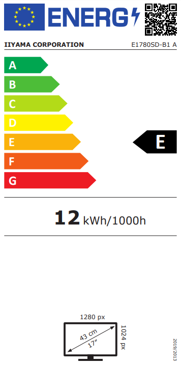 Monitor iiyama ProLite E1780SD-B1